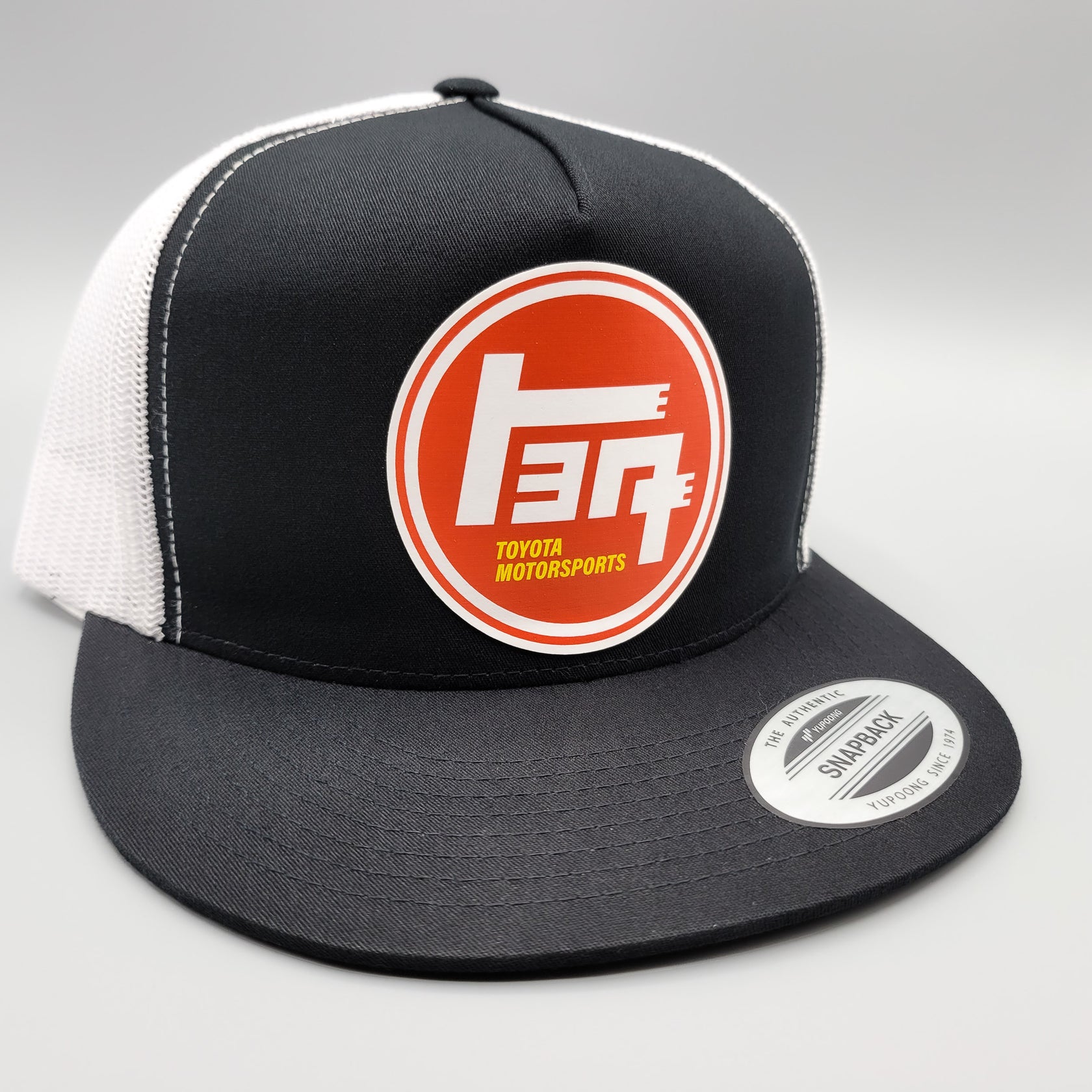Toyota Motorsports TEQ Trucker Hat, JDM TRD, Black White Yupoong 6006 ...
