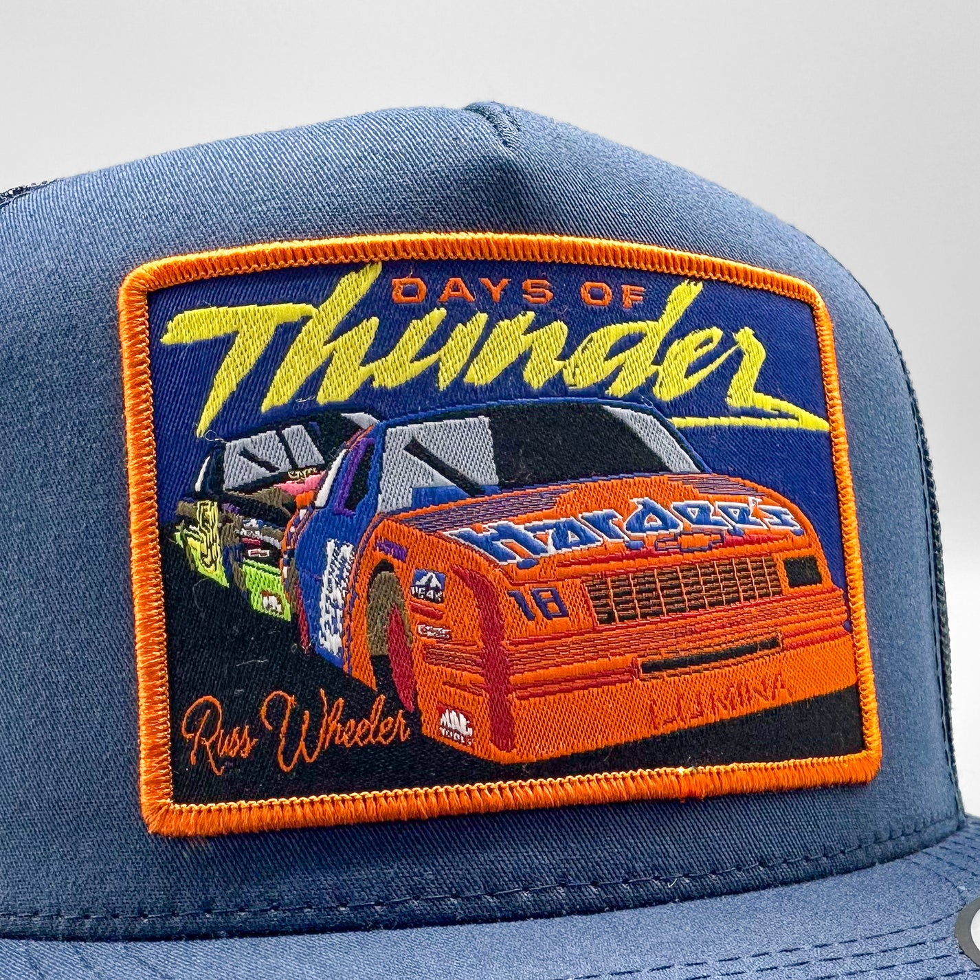 Days of Thunder Russ Wheeler Trucker Hat, Hardees Racing Nascar Patch ...
