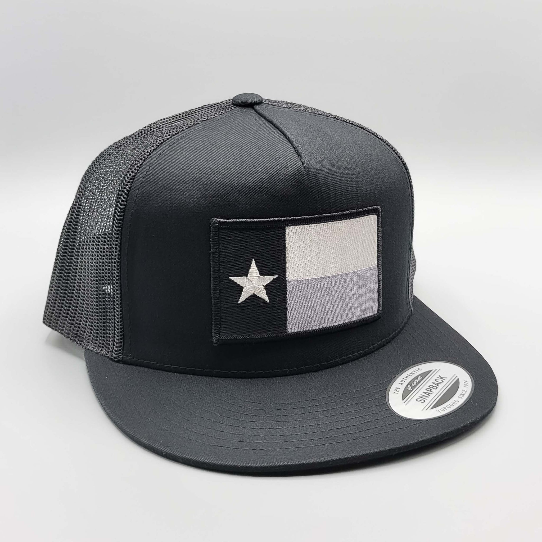 Texas State Flag Hat, Embroidered Patch on Yupoong 6006 Trucker Hat ...